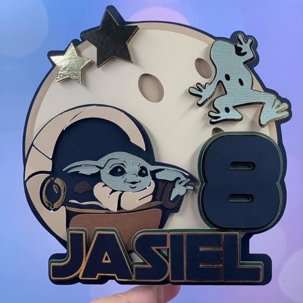 Grogu Cake Topper - Etsy