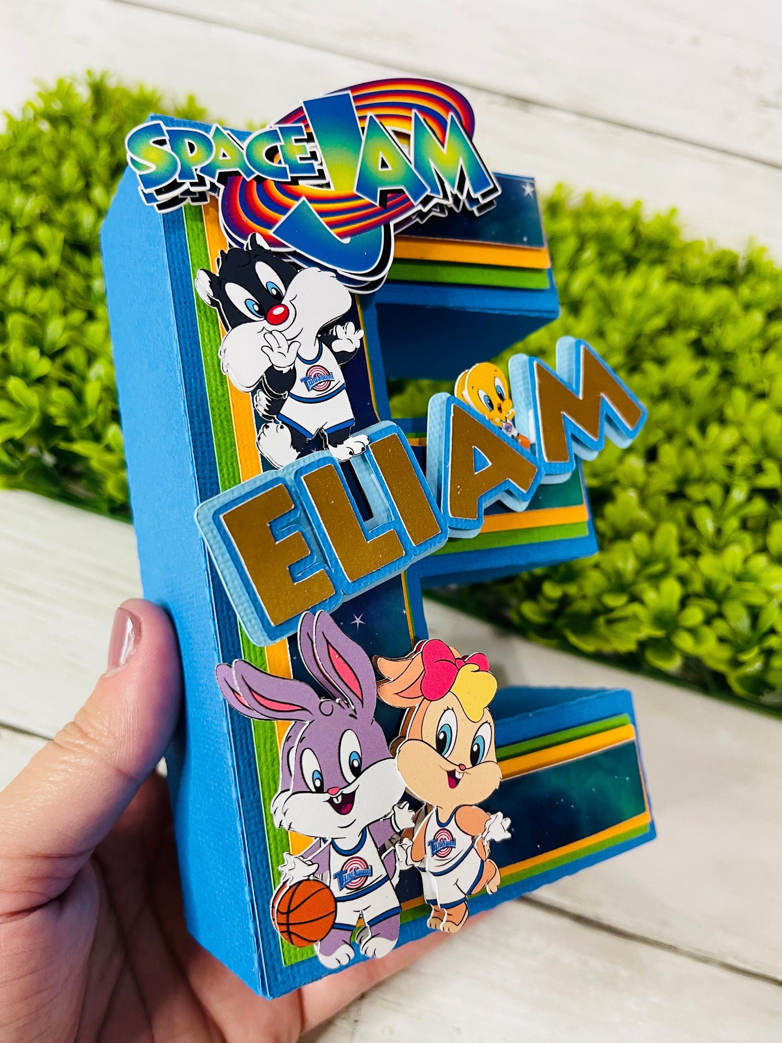 Baby Tune Squad Letter/ Space-jam Birthday/ Space- Jam Birthday ...