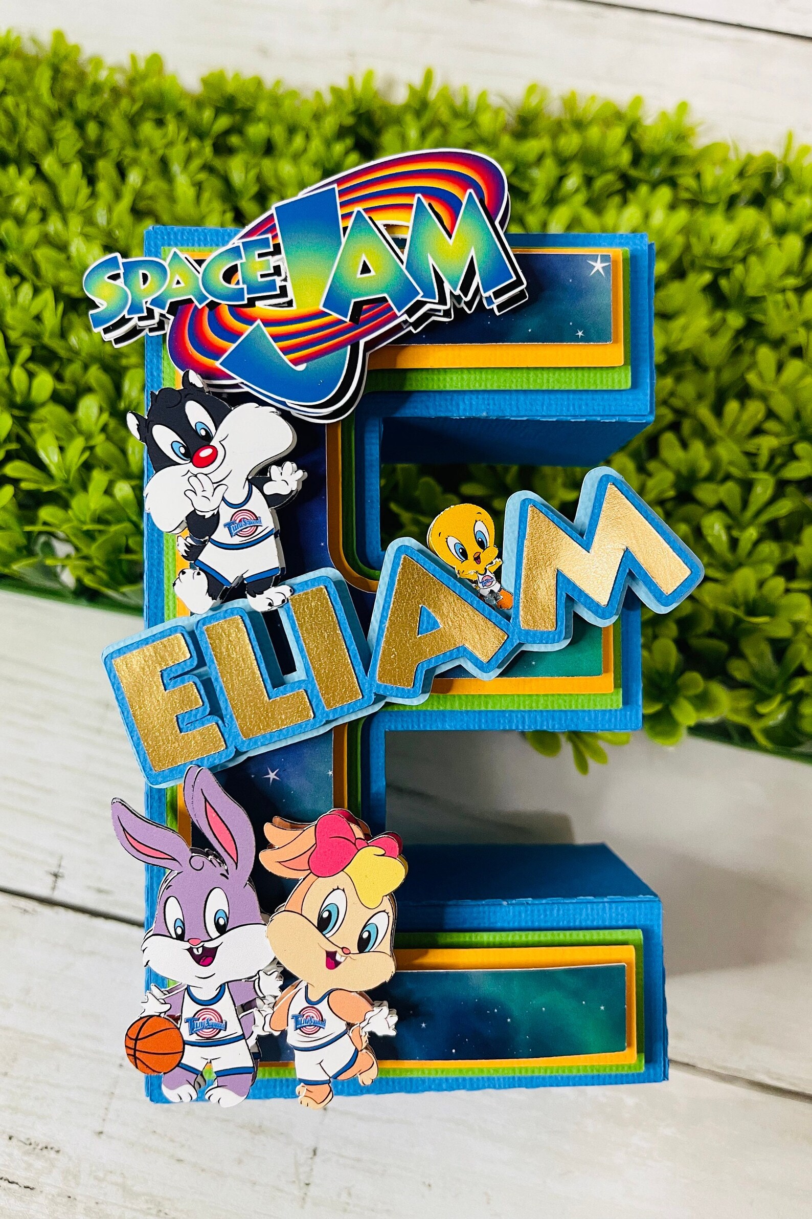 Baby Tune Squad Letter/ Space-jam Birthday/ Space- Jam Birthday ...