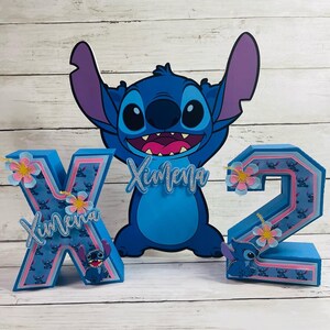Stitch 3D Letter|stitch Birthday Party|stitch Party Decorations|angel ...