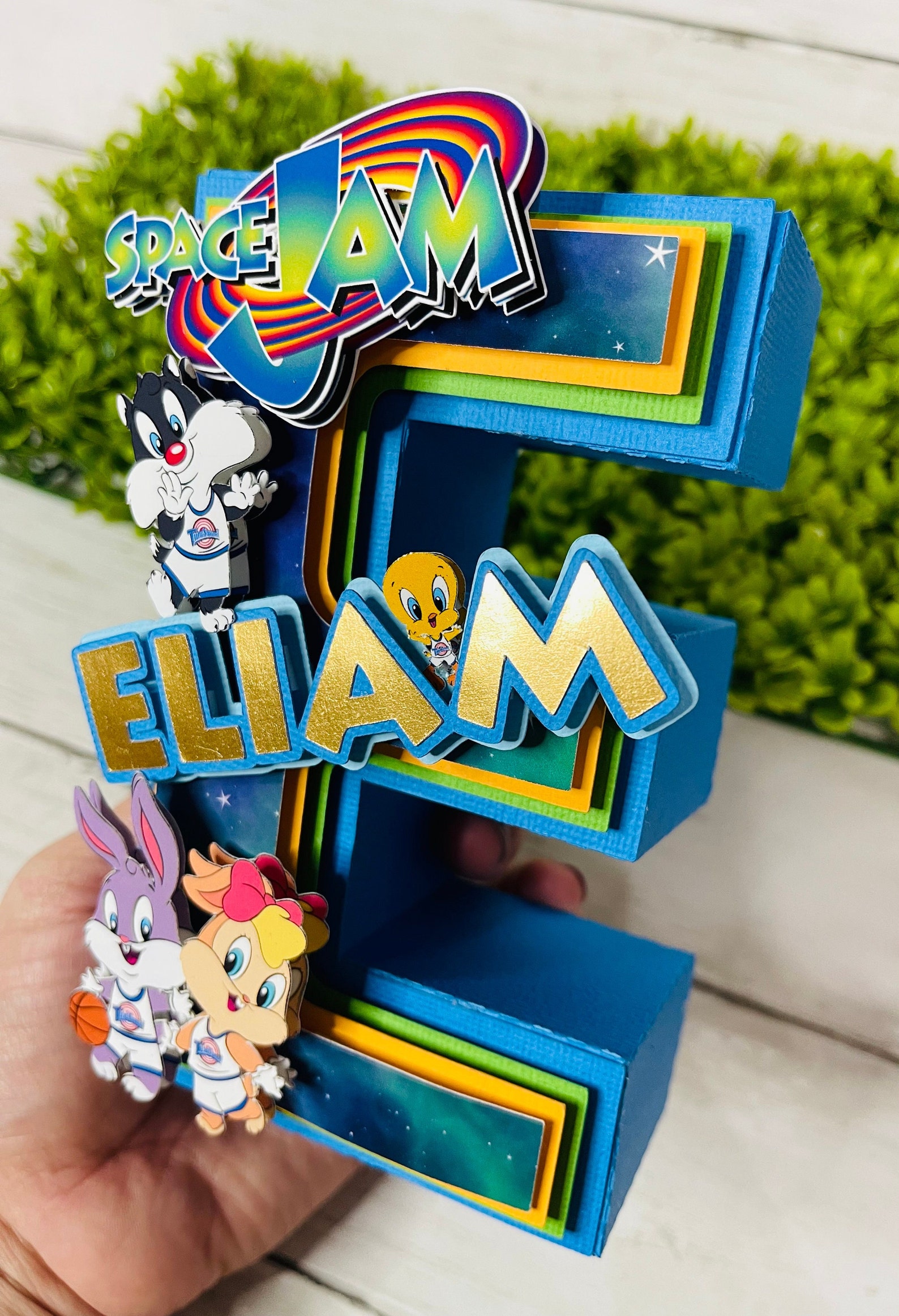 Baby Tune Squad Letter/ Space-jam Birthday/ Space- Jam Birthday ...