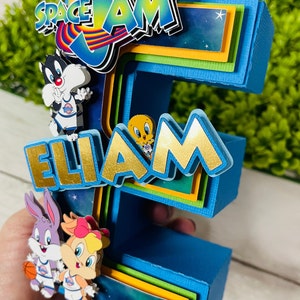 Baby Tune Squad Letter/ Space-jam Birthday/ Space- Jam Birthday ...