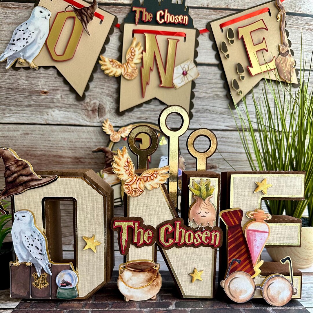 Personalized Wizard 3D Letters | Handmade Party Decor - Etsy