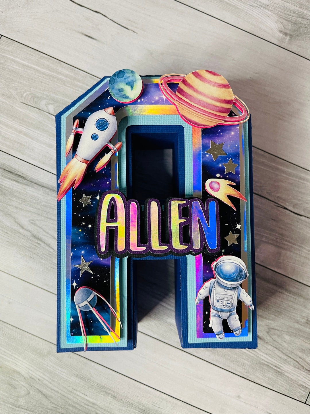 Space Themed Letter/ Space Birthday Decorations/ Space Birthday Party ...