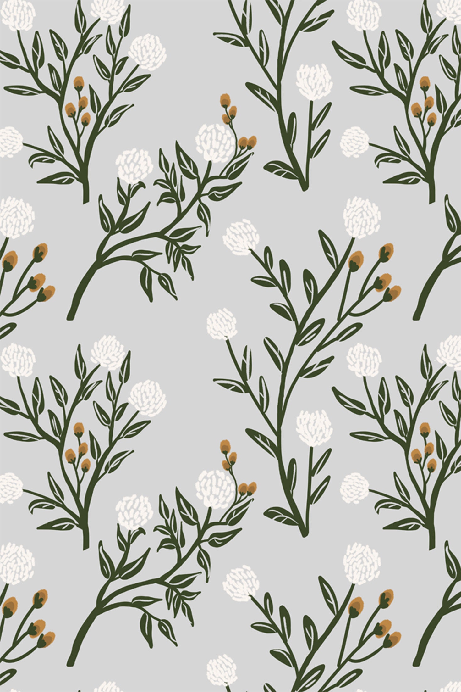 English Floral Wallpaper - Etsy