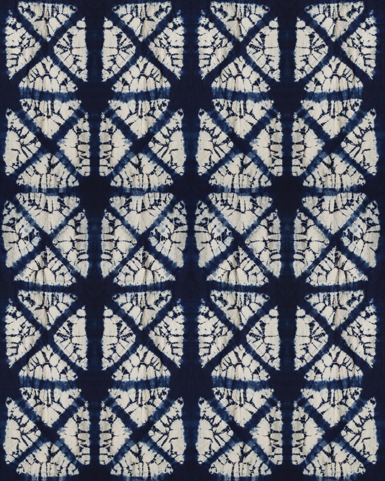 Indigo Diamond Wallpaper - Etsy