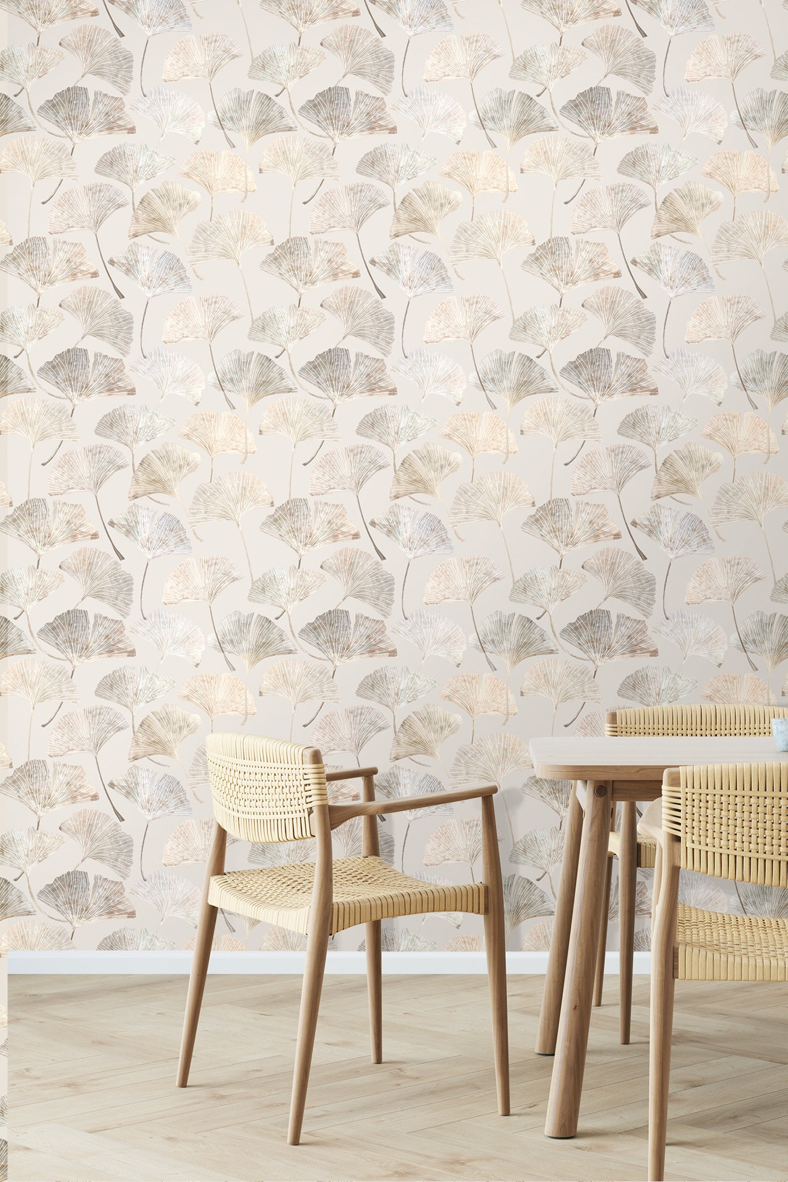 Gingko Leaf Wallpaper - Etsy