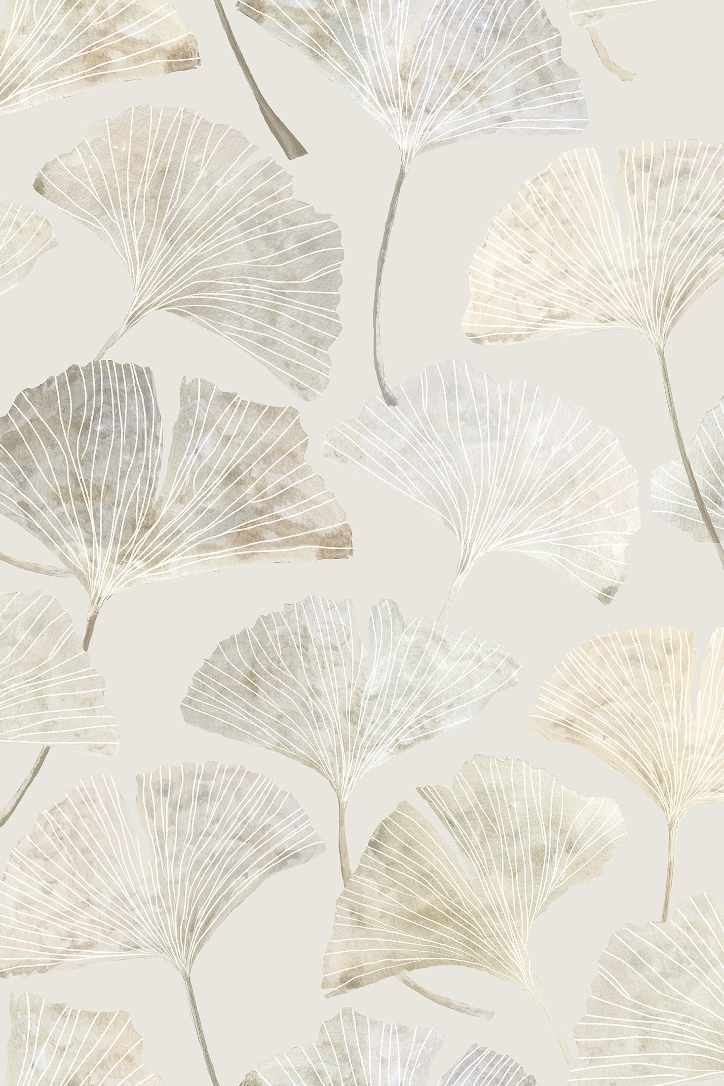 Gingko Leaf Wallpaper - Etsy