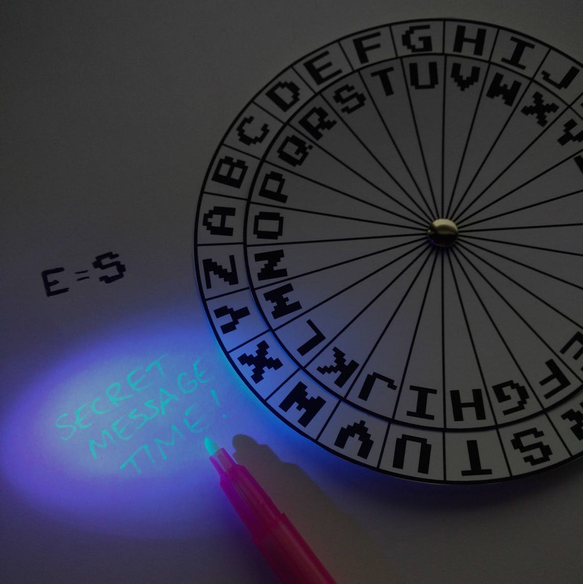 Spy Decoder Cipher Wheel Printable Secret Agent Coded Message Encoder