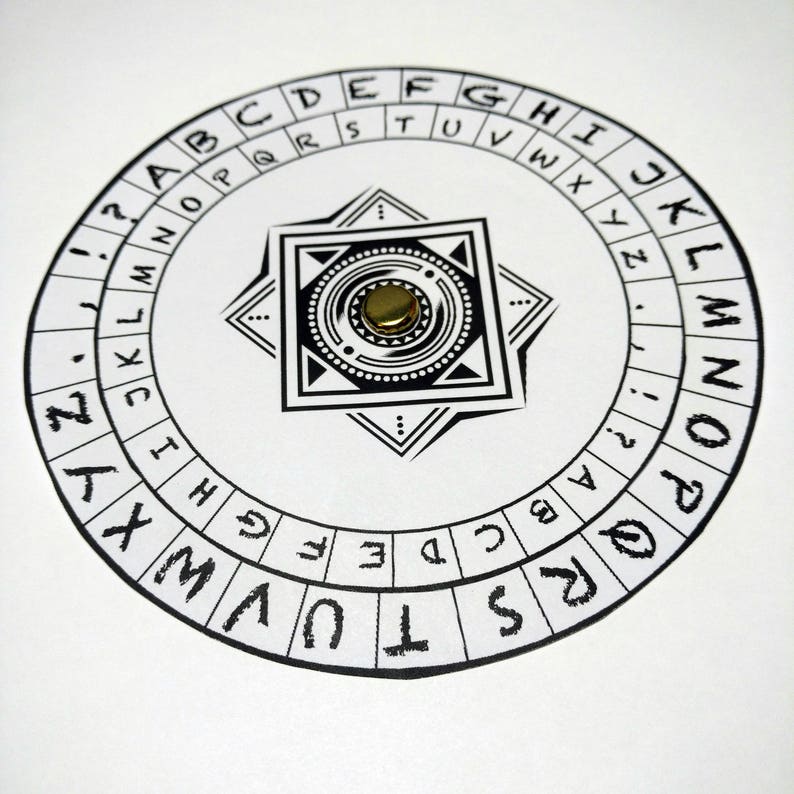Cipher Wheel Spy Party Printables Escape Room Game Decoder Wheel