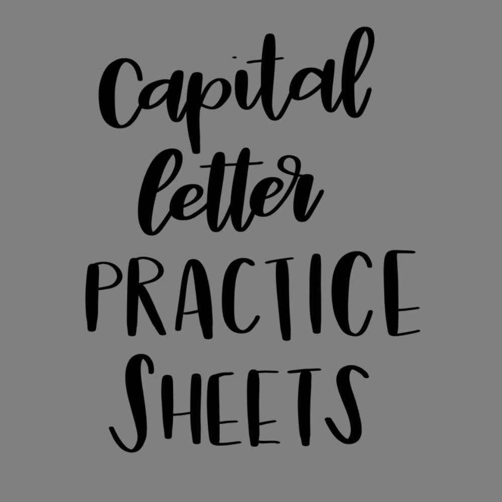 Hand Lettering Practice Sheets - Etsy