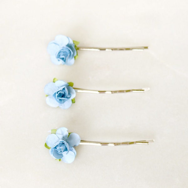 Blue Hair Pins - Etsy