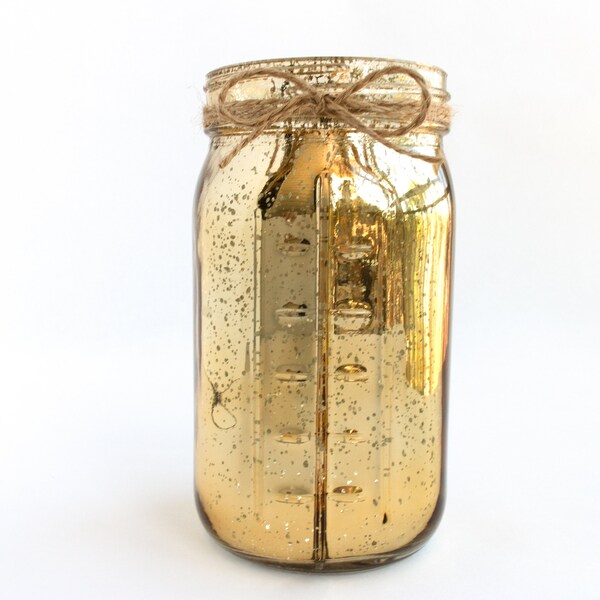 Gold Mason Jars - Etsy