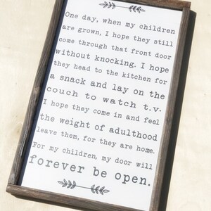 When My Children Are Grown - Mother's Day Wood Sign - Mother's Day ...