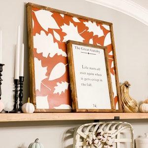 Leaf Background Sign - Layered Sign - Fall Sign - Autumn Leaves Foliage ...