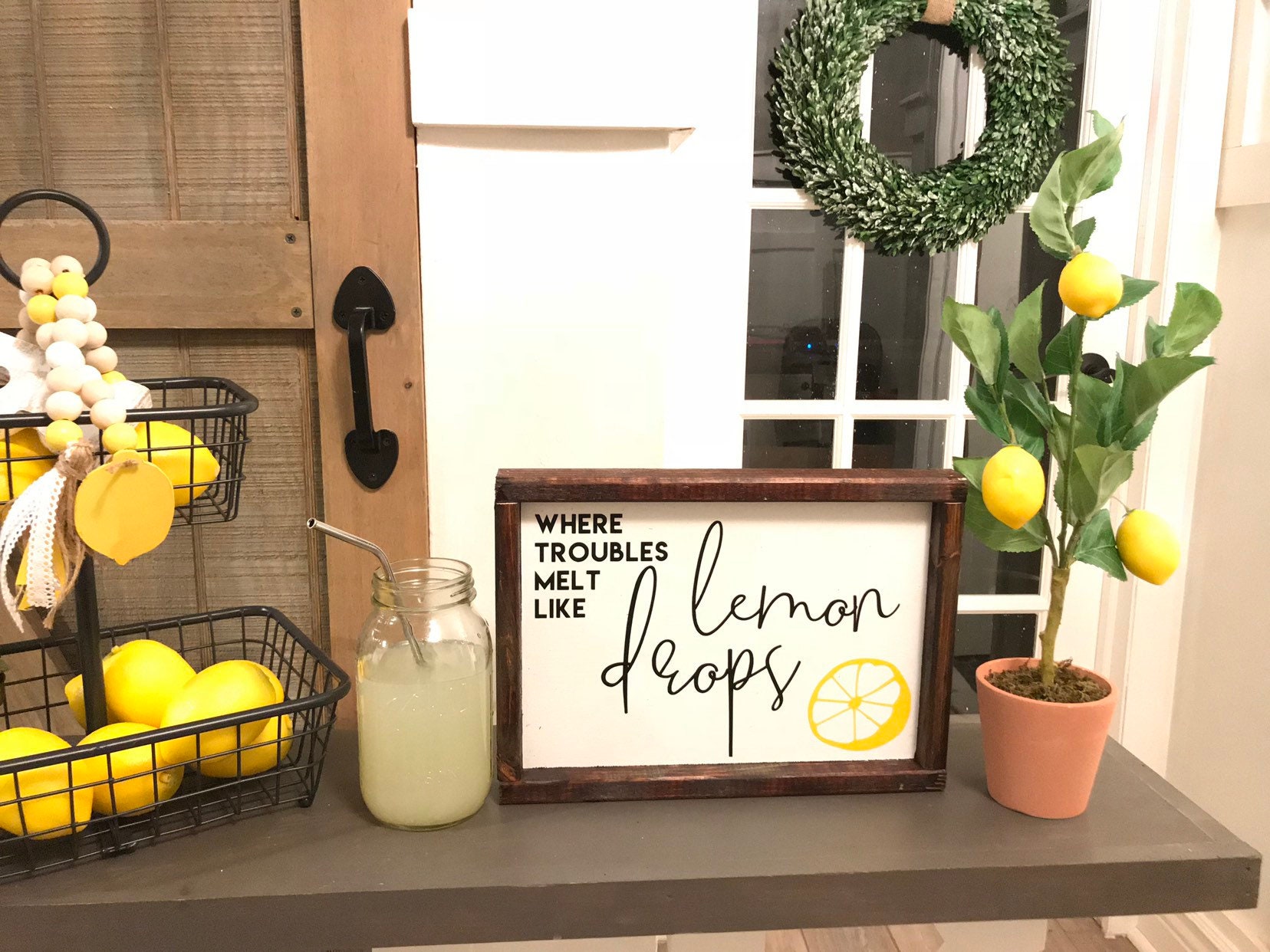 Lemon Decor Lemon Signs Lemons Summer Decor Summer | Etsy