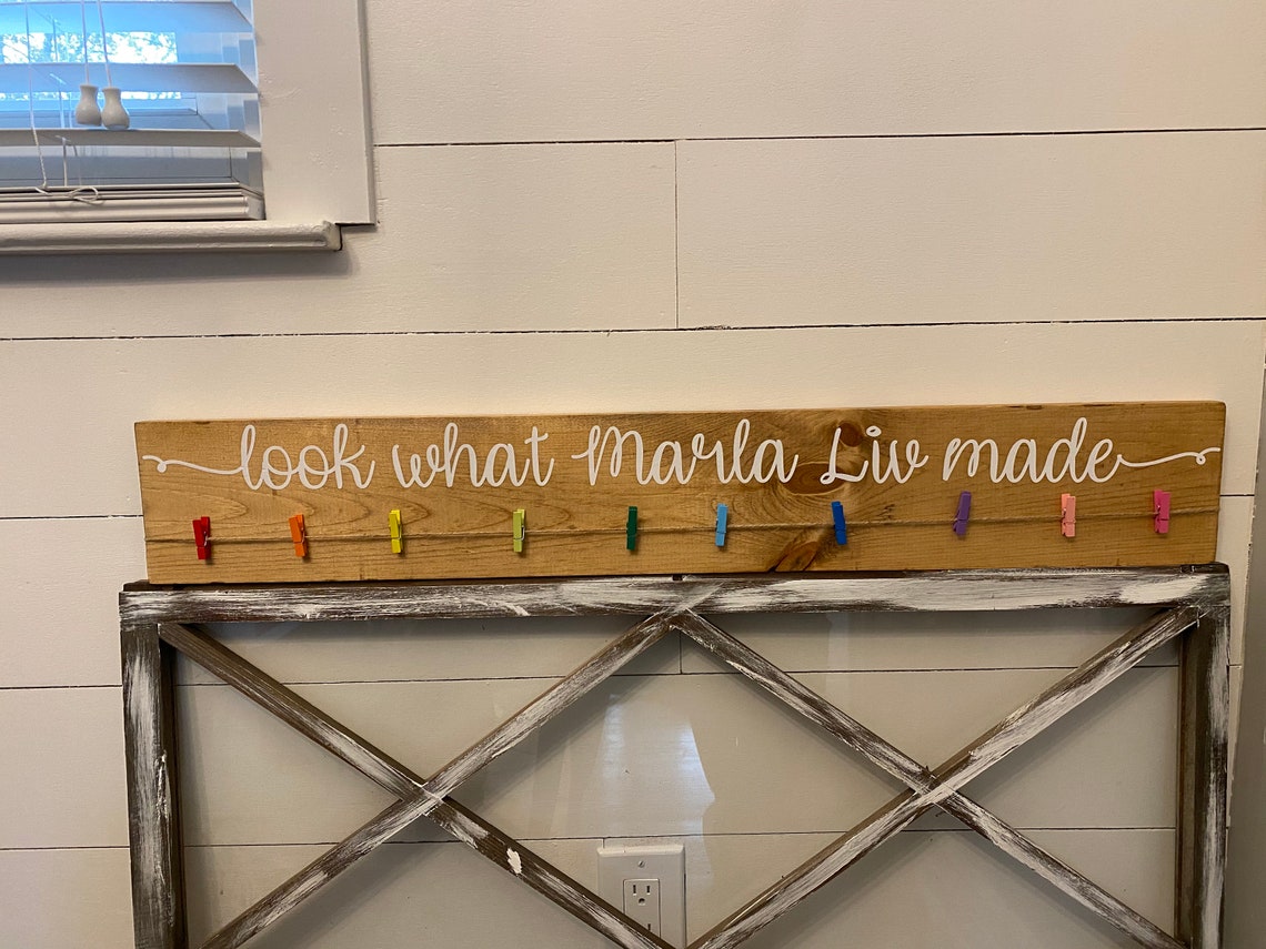 36 INCH CUSTOM Look What I Made Children's Art Signs | Etsy