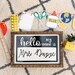 Teacher Gift/ Hello Name Tag Sign Teacher Classroom Door - Etsy