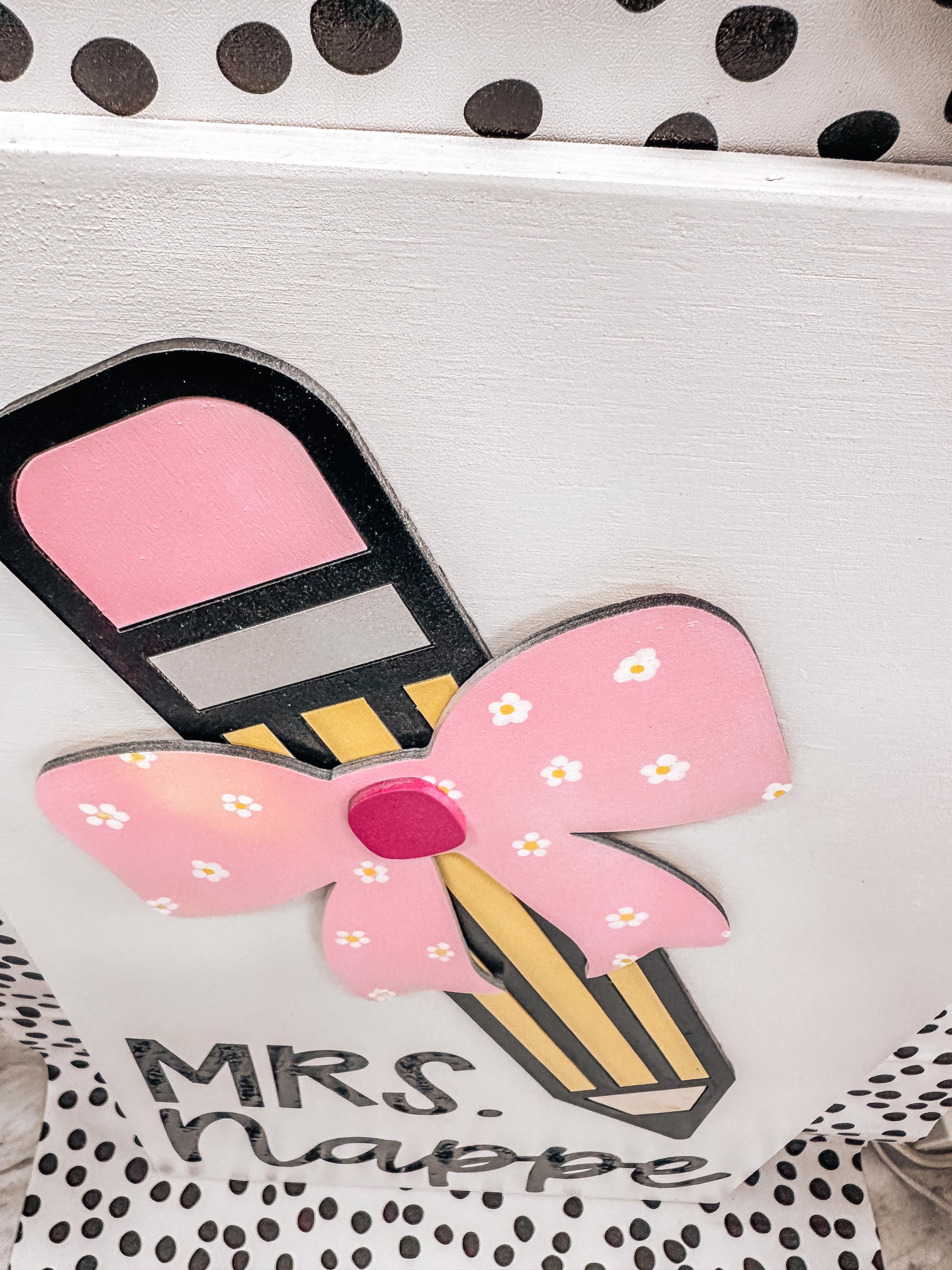 Coquette Pencil With Bow Classroom Decor - Classroom Decor- the ...