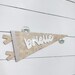 Personalized Wood Pennant Name Banner: Boho Nursery Decor - Etsy