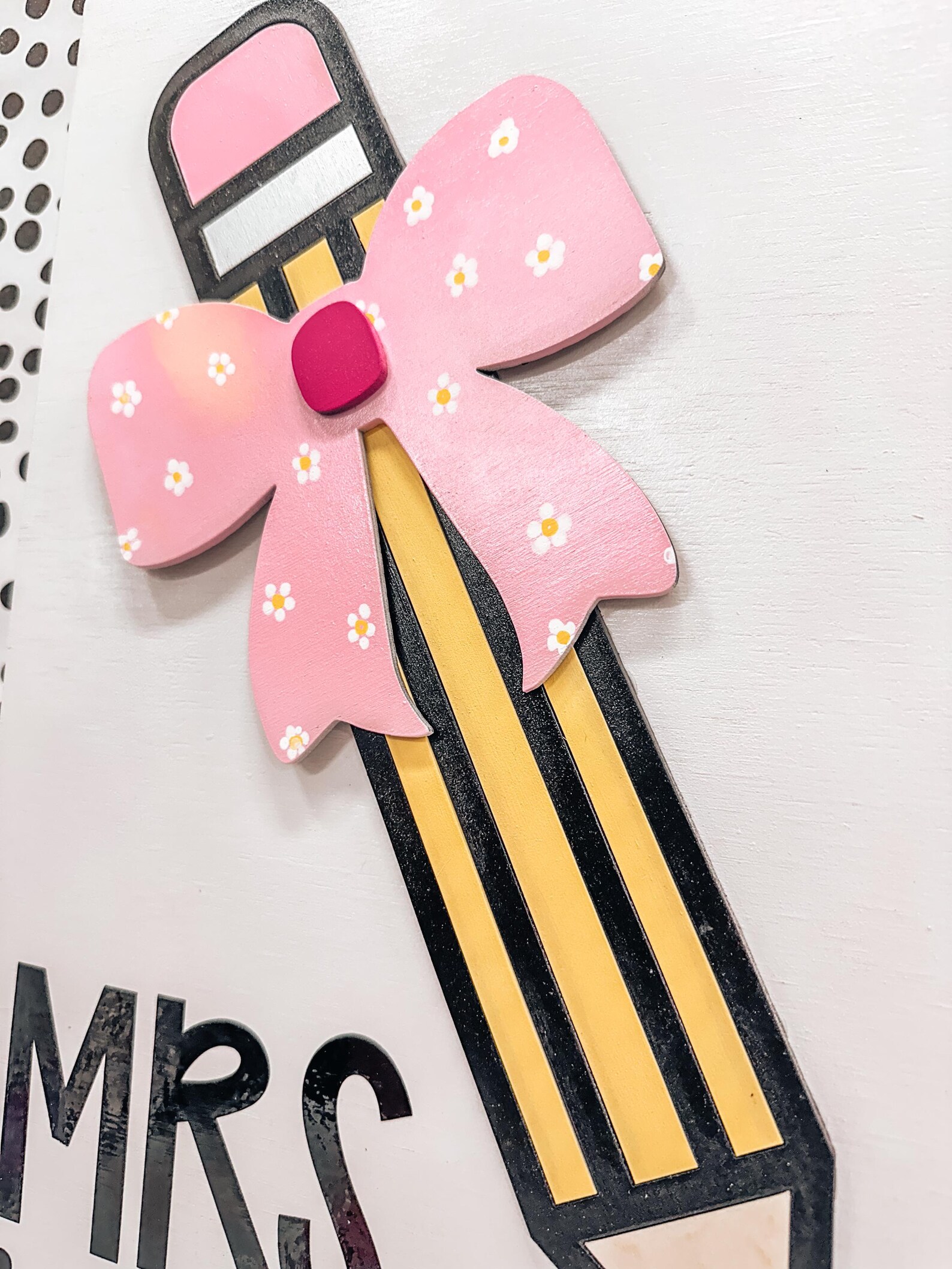 Coquette Pencil With Bow Classroom Decor - Classroom Decor- the ...