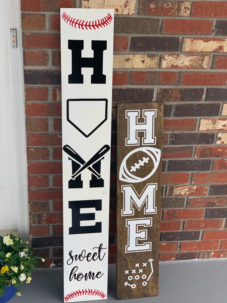 Baseball Porch Sign Porch Signs Porch Sign Welcome Sign | Etsy
