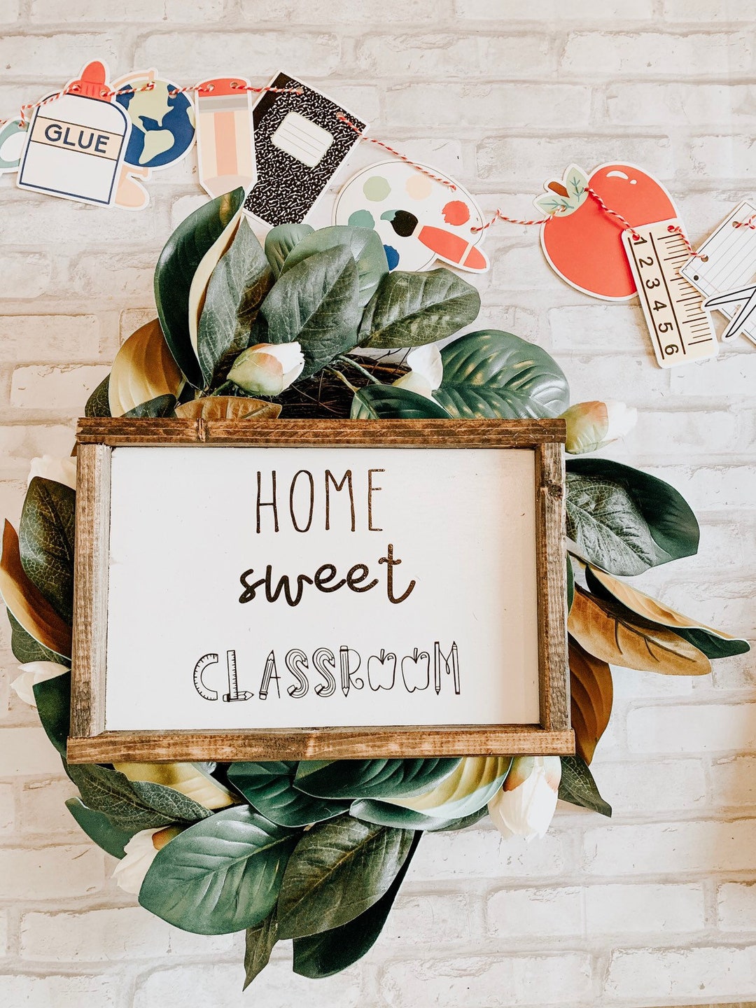 Teacher Gift/ Home Sweet Classroom - Teacher Classroom Door Decor ...