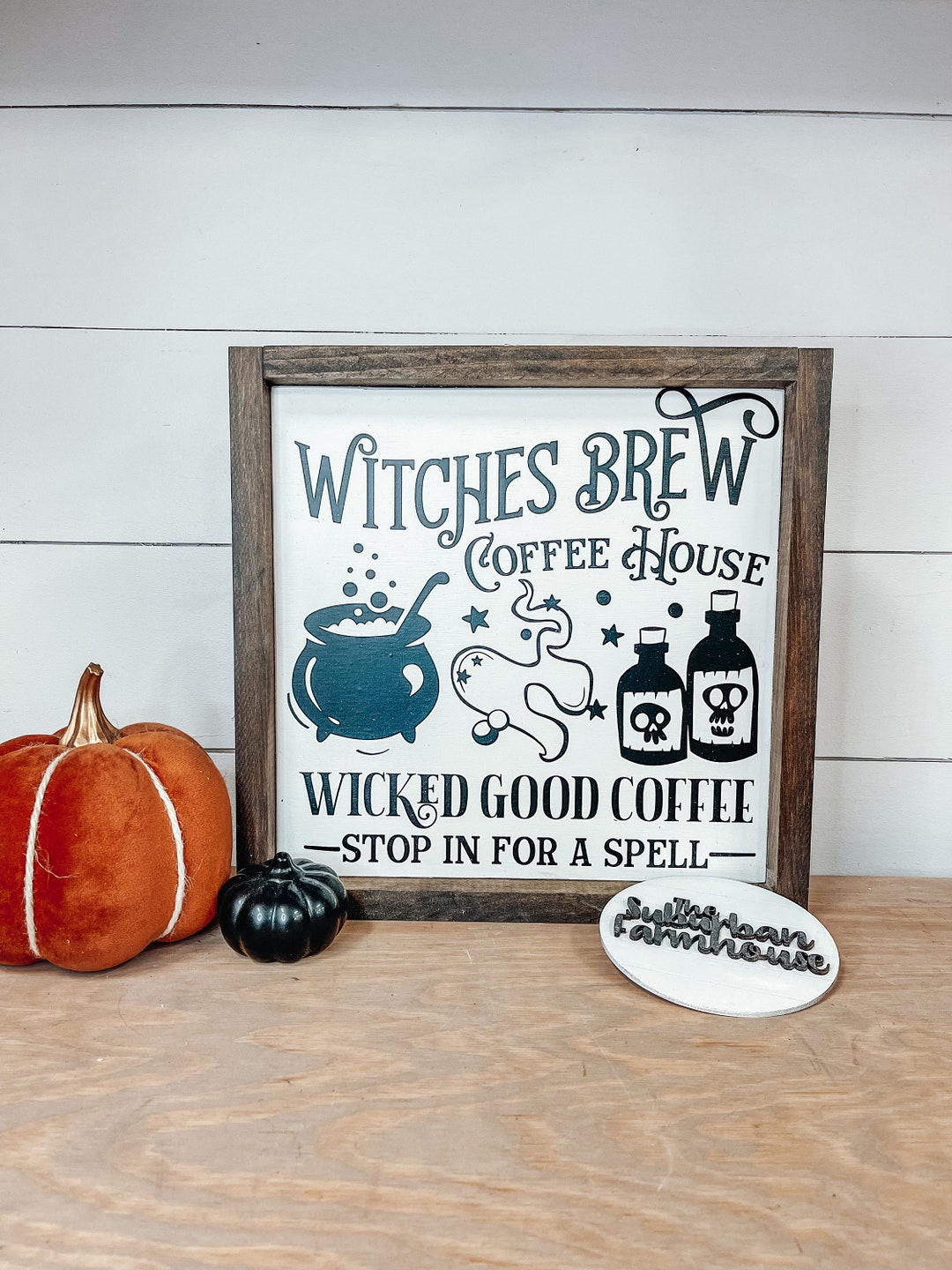 Witches Brew Sign - Halloween Decor - Halloween Mantel - Witch Sign ...