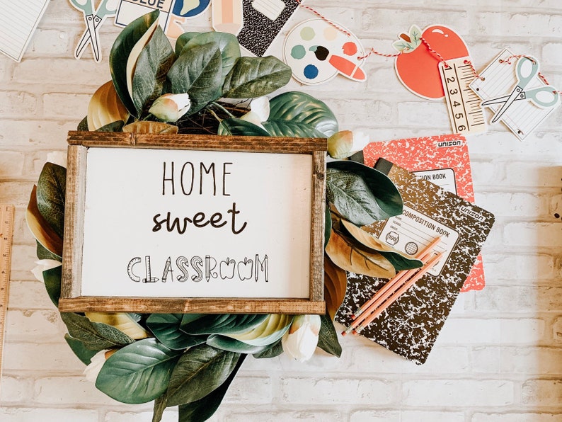 Teacher Gift/ Home Sweet Classroom Teacher Classroom door | Etsy