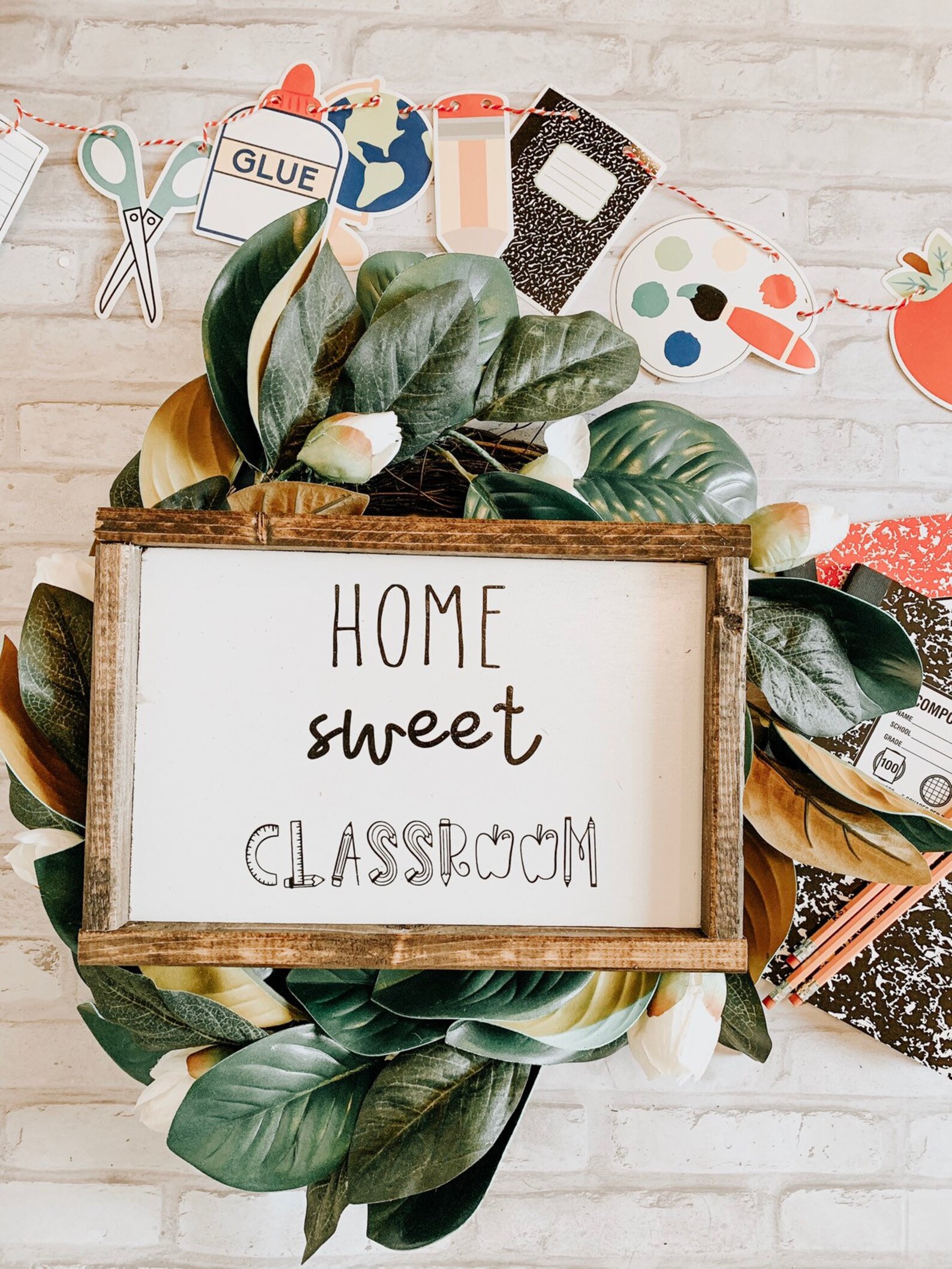 Teacher Gift/ Home Sweet Classroom Teacher Classroom Door Decor ...
