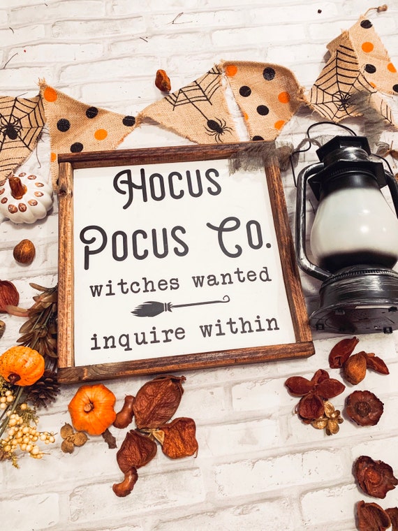 Witches Wanted Sign Halloween Sign Witch Sign Farmhouse - Etsy