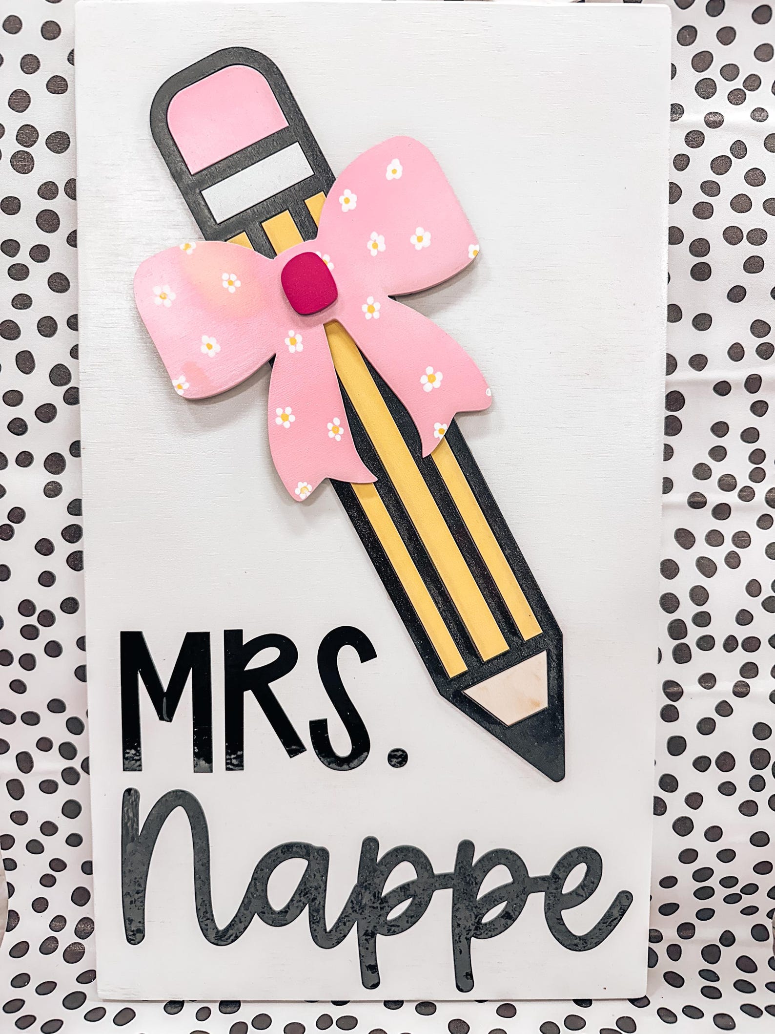Coquette Pencil With Bow Classroom Decor - Classroom Decor- the ...