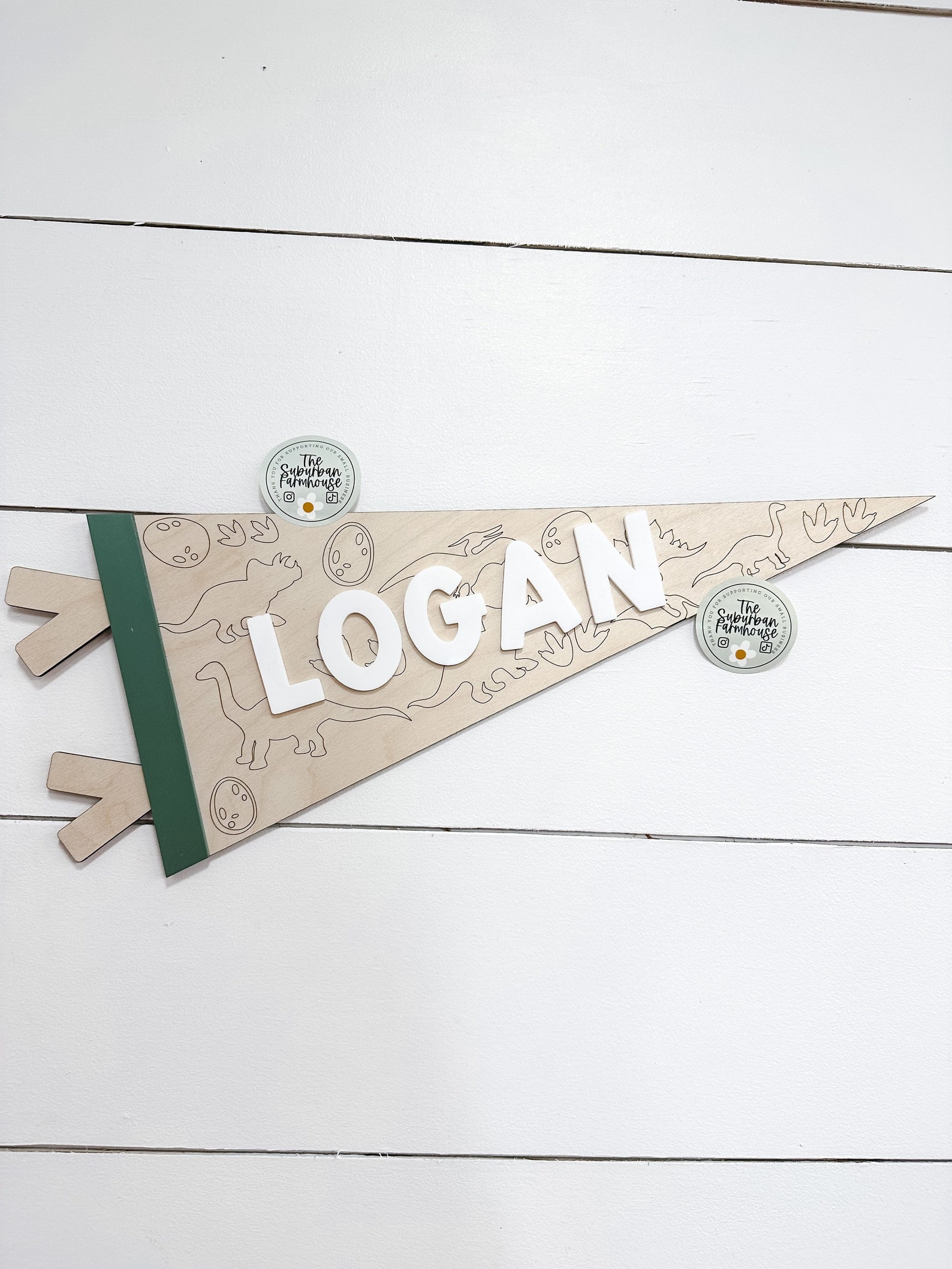 Personalized Wood Pennant Name Banner: Boho Nursery Decor - Etsy