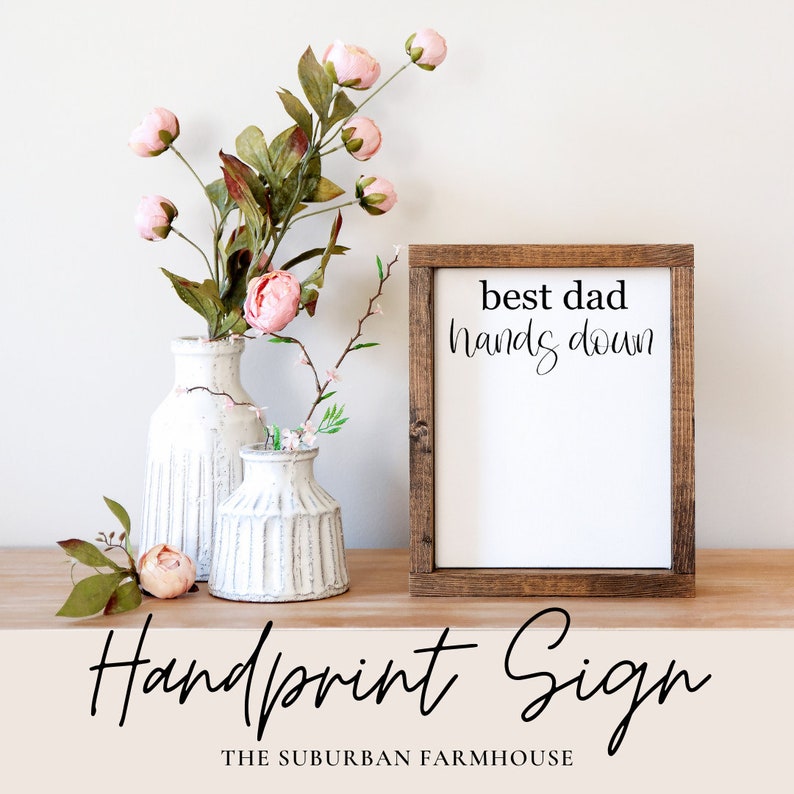 Hands Down Handprint Sign Children's Handprint Sign - Etsy