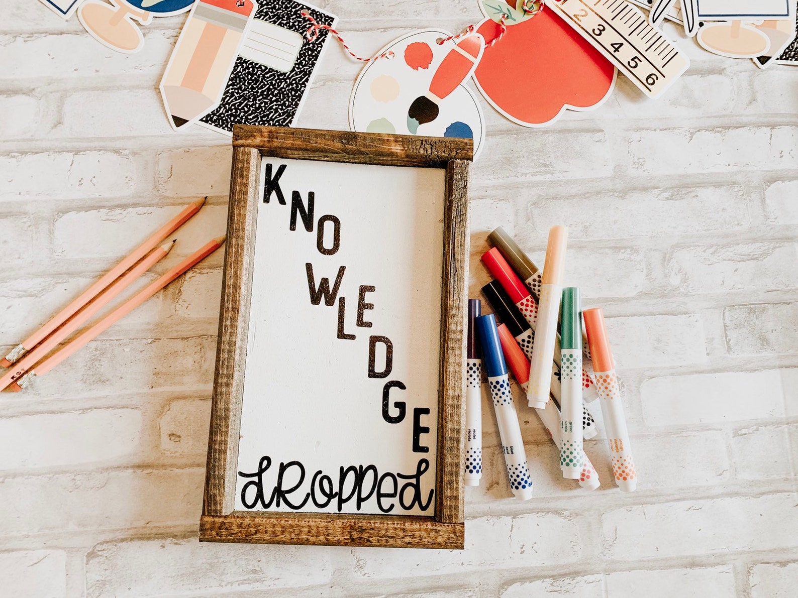 Teacher Gift/dropping Knowledge Classroom Decor Teacher | Etsy