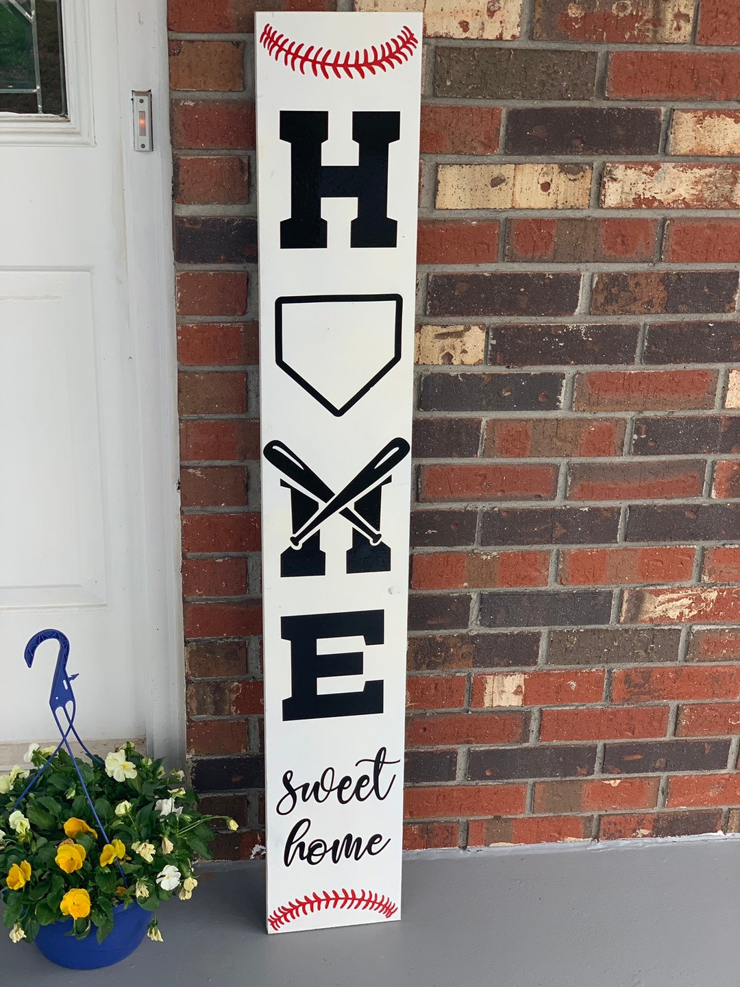 Baseball Porch Sign - Porch Signs - Porch Sign - Welcome Sign - Home ...