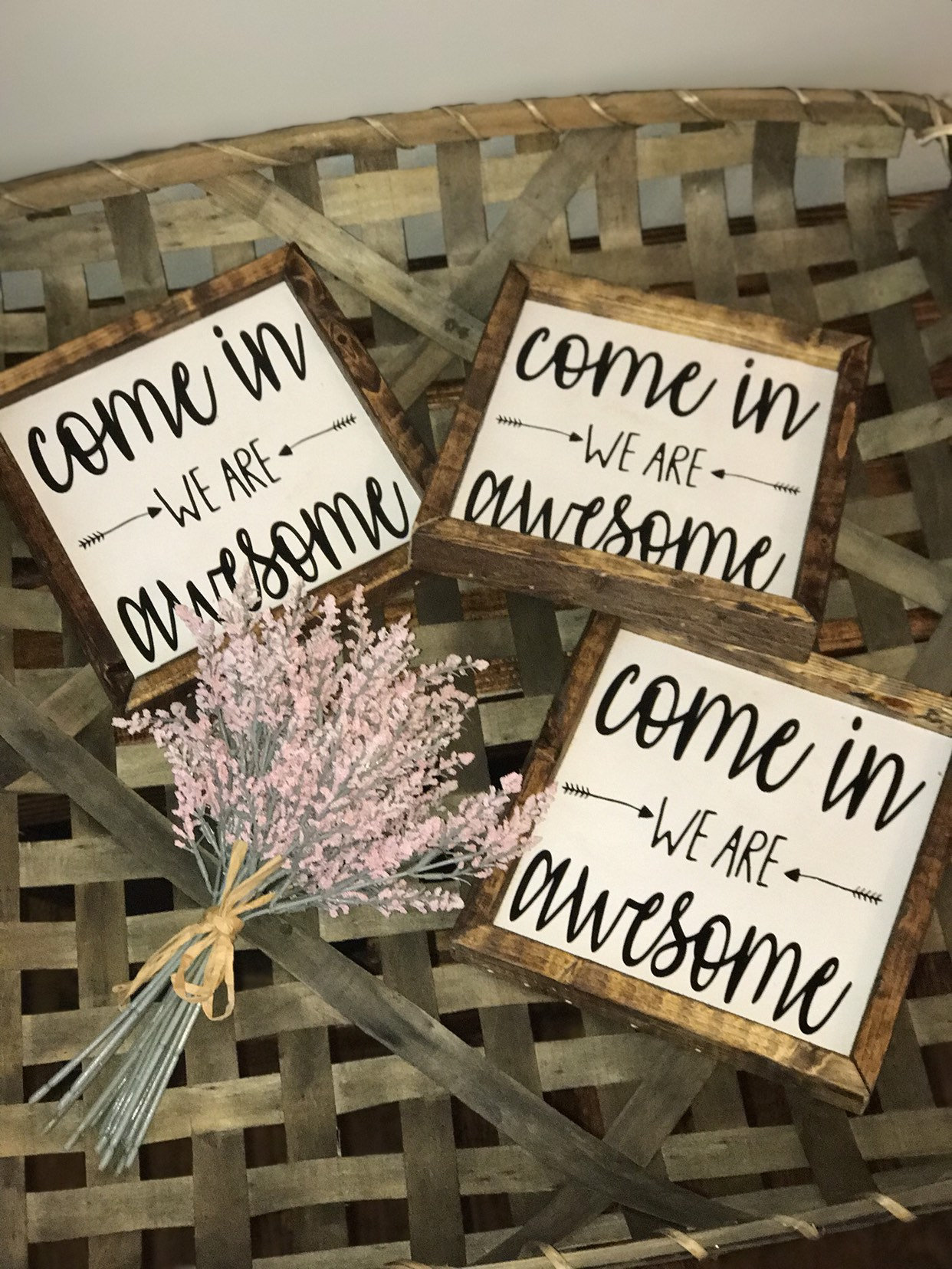 Come in We Are Awesome - Come in We're Awesome - Entry Way Sign - Come ...