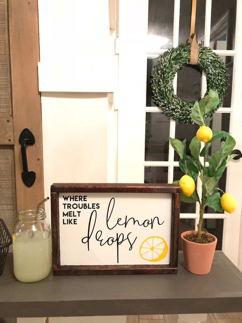 Lemon Decor Lemon Signs Lemons Summer Decor Summer - Etsy