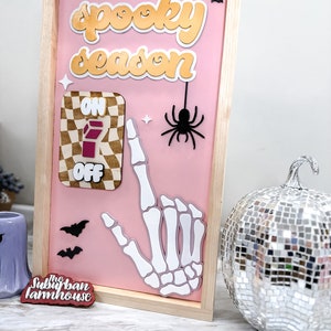 Spooky Season Cute Pink Halloween Ghost Decor - Retro Groovy Halloween ...