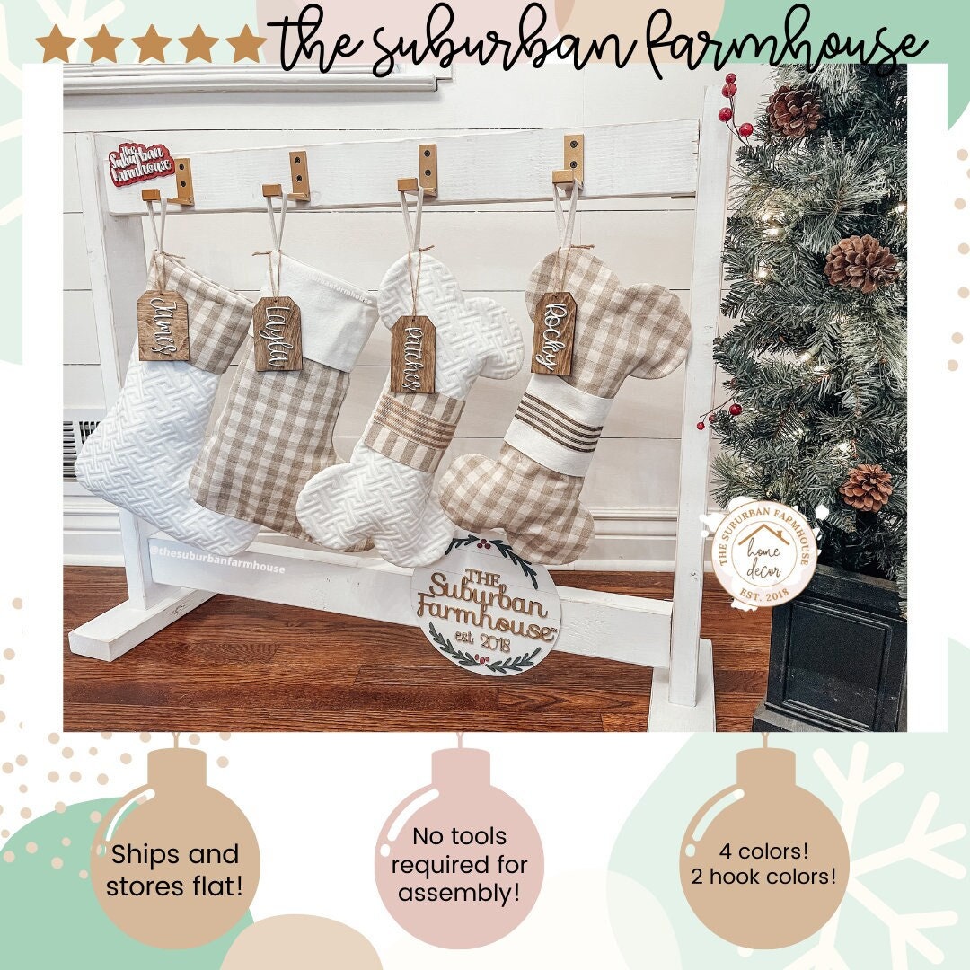 Stocking Stand Stocking Rail Christmas Stocking Holder Stocking Hanger ...