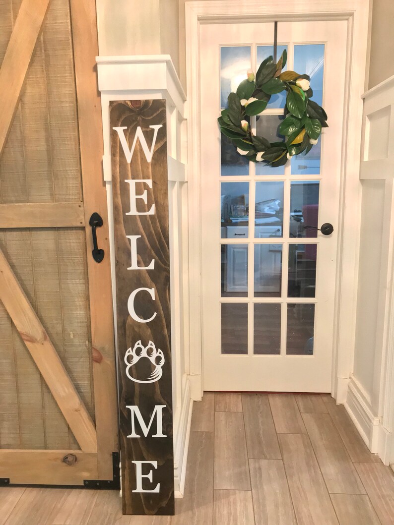 Welcome Sign//outdoor Welcome Sign//front Door Welcome | Etsy