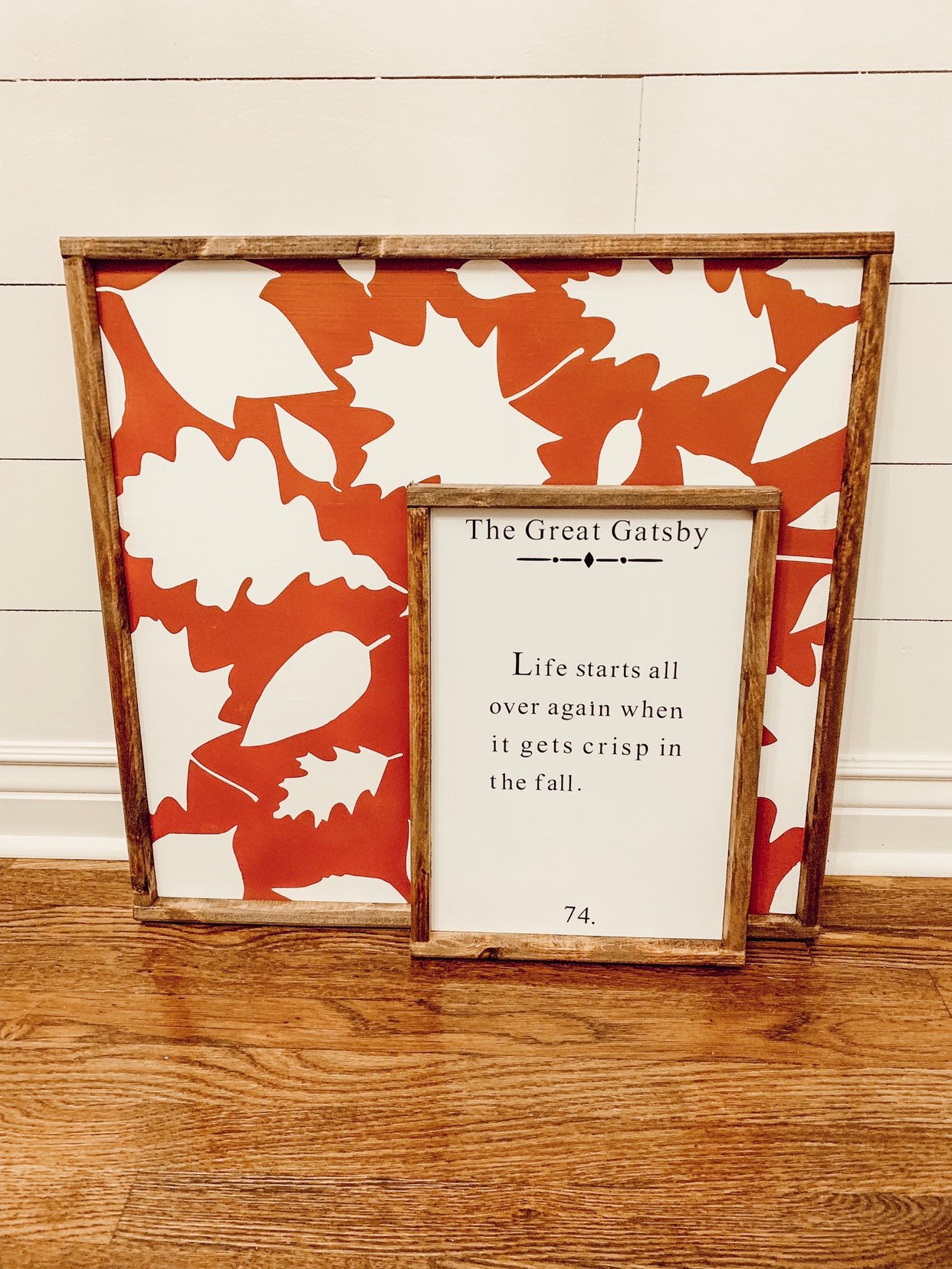 Leaf Background Sign Layered Sign Fall Sign Autumn | Etsy