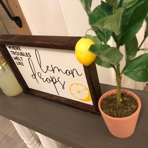 Lemon Decor - Lemon Signs - Lemons - Summer Decor - Summer Signs ...