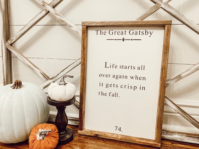 Life Starts Over Again When It Gets Crisp in the Fall Sign - Fall Decor ...