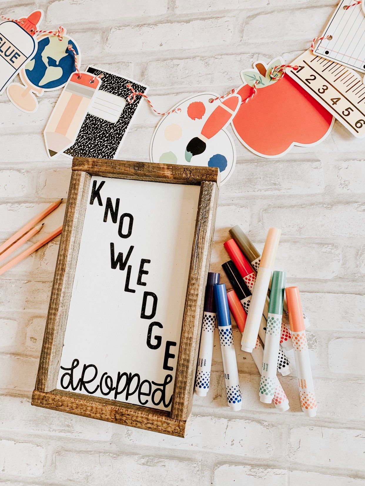 Teacher Gift/dropping Knowledge Classroom Decor Teacher - Etsy