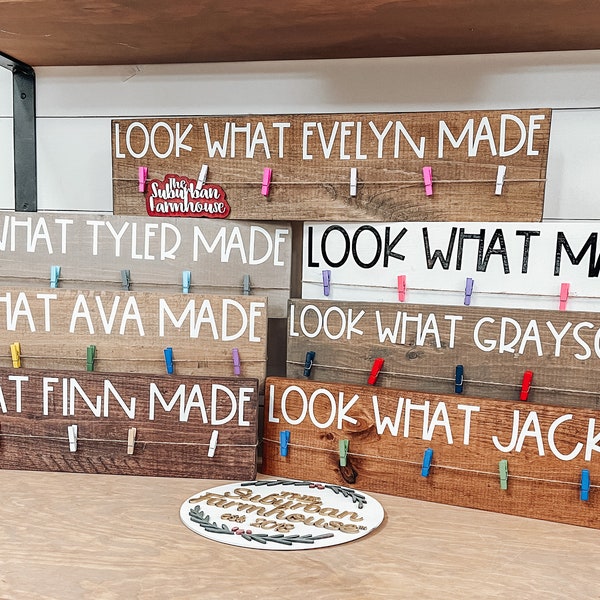 Look What I Made Sign - Etsy