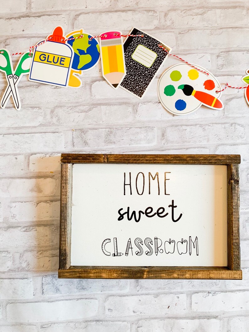 Teacher Gift/ Home Sweet Classroom Teacher Classroom door | Etsy