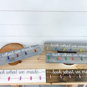 Look What I Made Children's Art Signs - Art Display Sign - Artwork ...