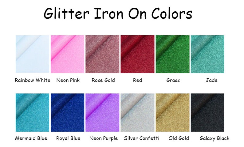 Heat Transfer Vinyl, Iron-on, Glitter Iron On - Etsy