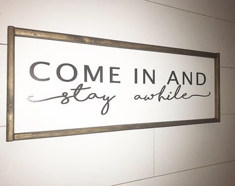 Come in sign | Etsy